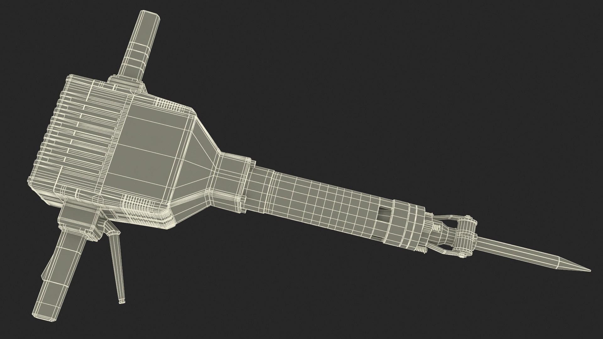 Demolition Electric Jack Hammer Concrete Breaker 3D Model - TurboSquid ...