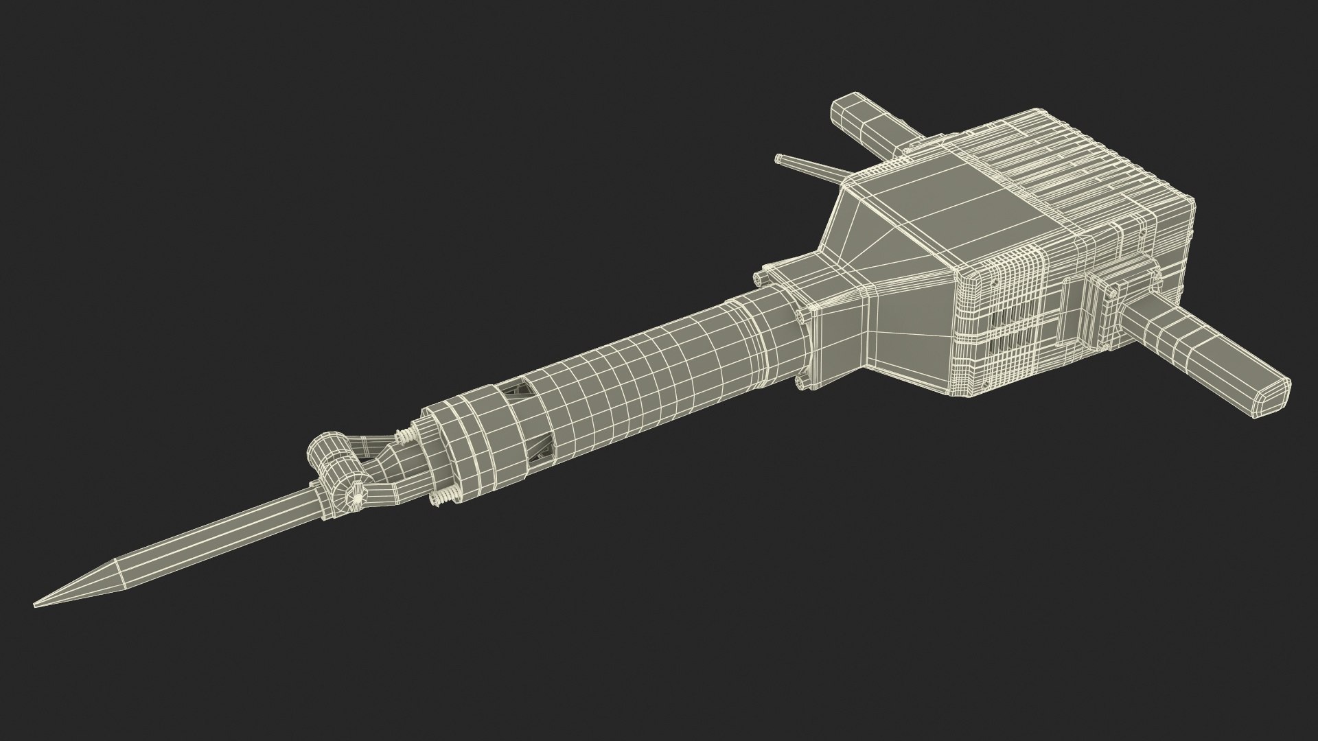 Demolition Electric Jack Hammer Concrete Breaker 3D Model - TurboSquid ...