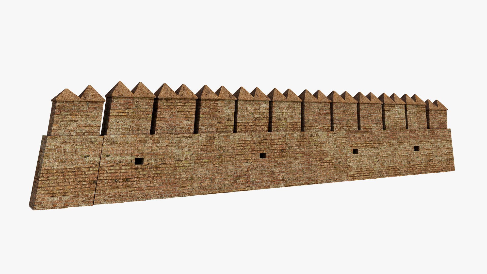 Free 3D Big Castle Fence - TurboSquid 2218267