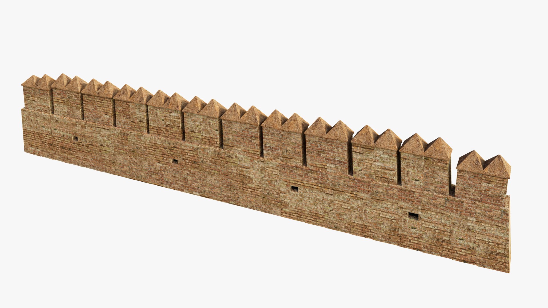 Free 3D Big Castle Fence - TurboSquid 2218267