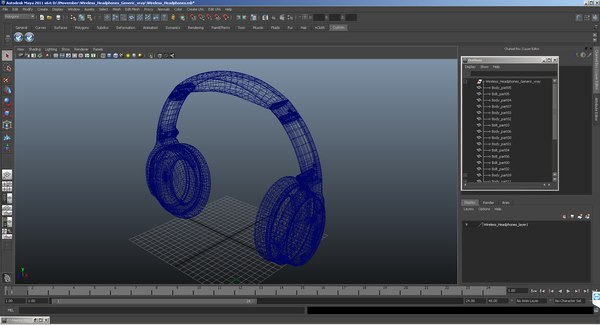 3D wireless headphones generic head model - TurboSquid 1350193