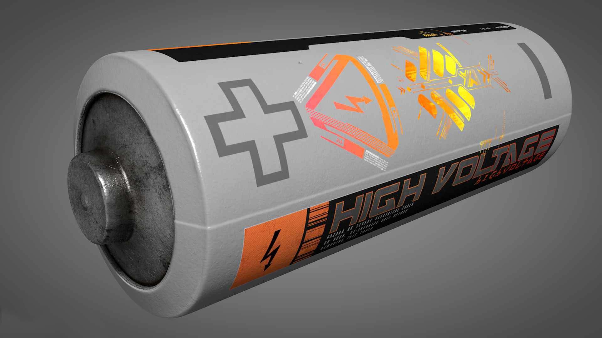 Simple Battery 3D Model - TurboSquid 1890872