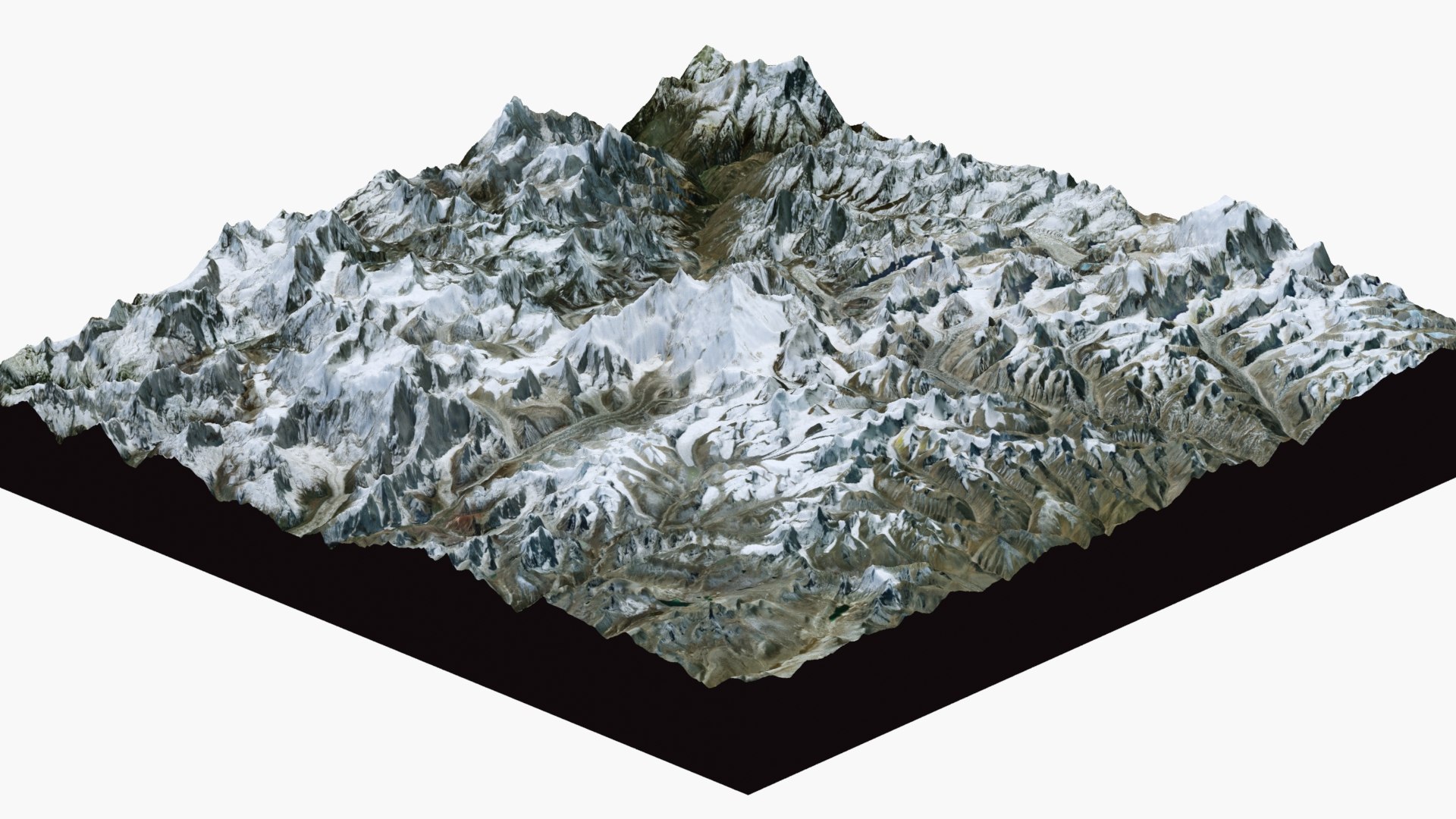 Mount Everest Large 3D Model - TurboSquid 1250928