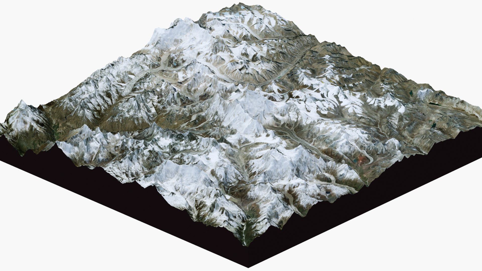 Mount Everest Large 3D Model - TurboSquid 1250928