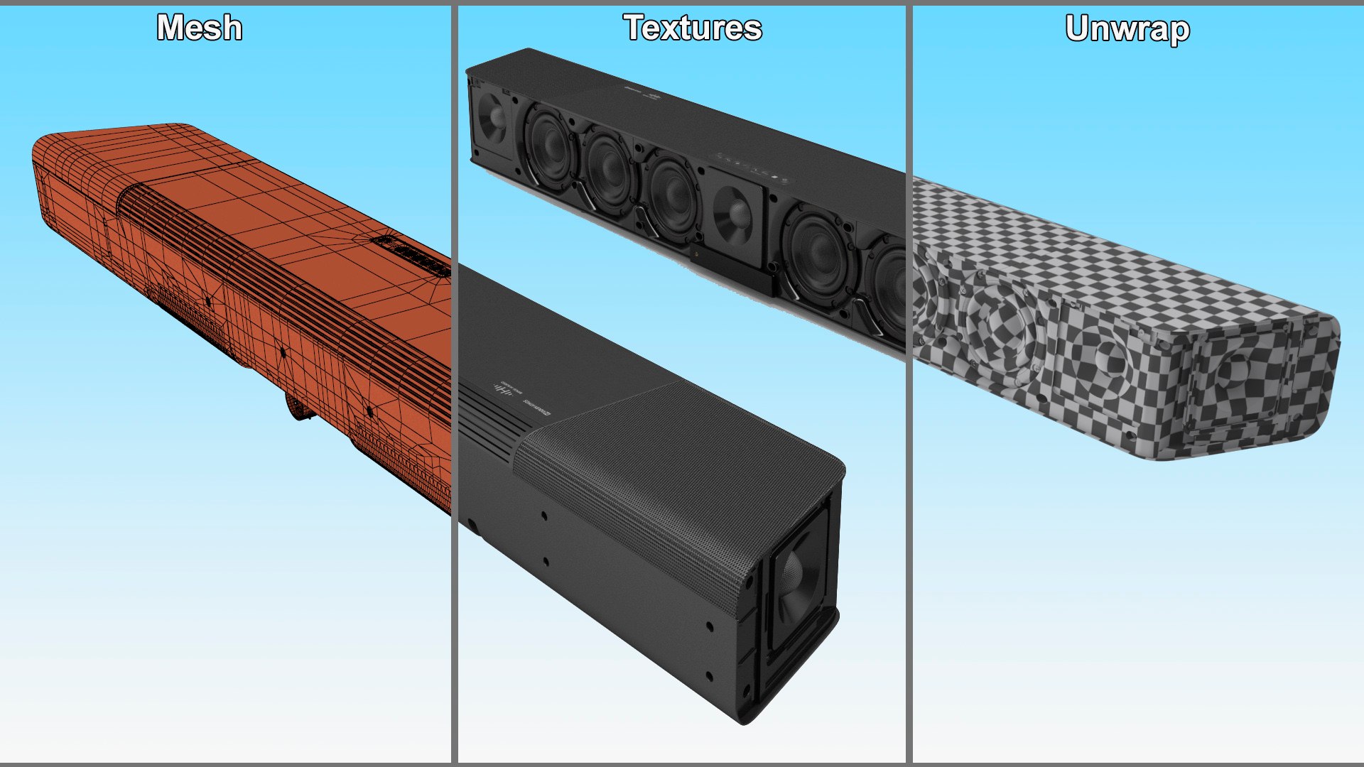 Modern Soundbar Speaker 3D Model - TurboSquid 2221464