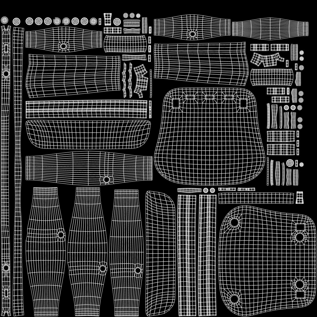 3D Oak Wood Dining Chair - Stained Aged - TurboSquid 2416645