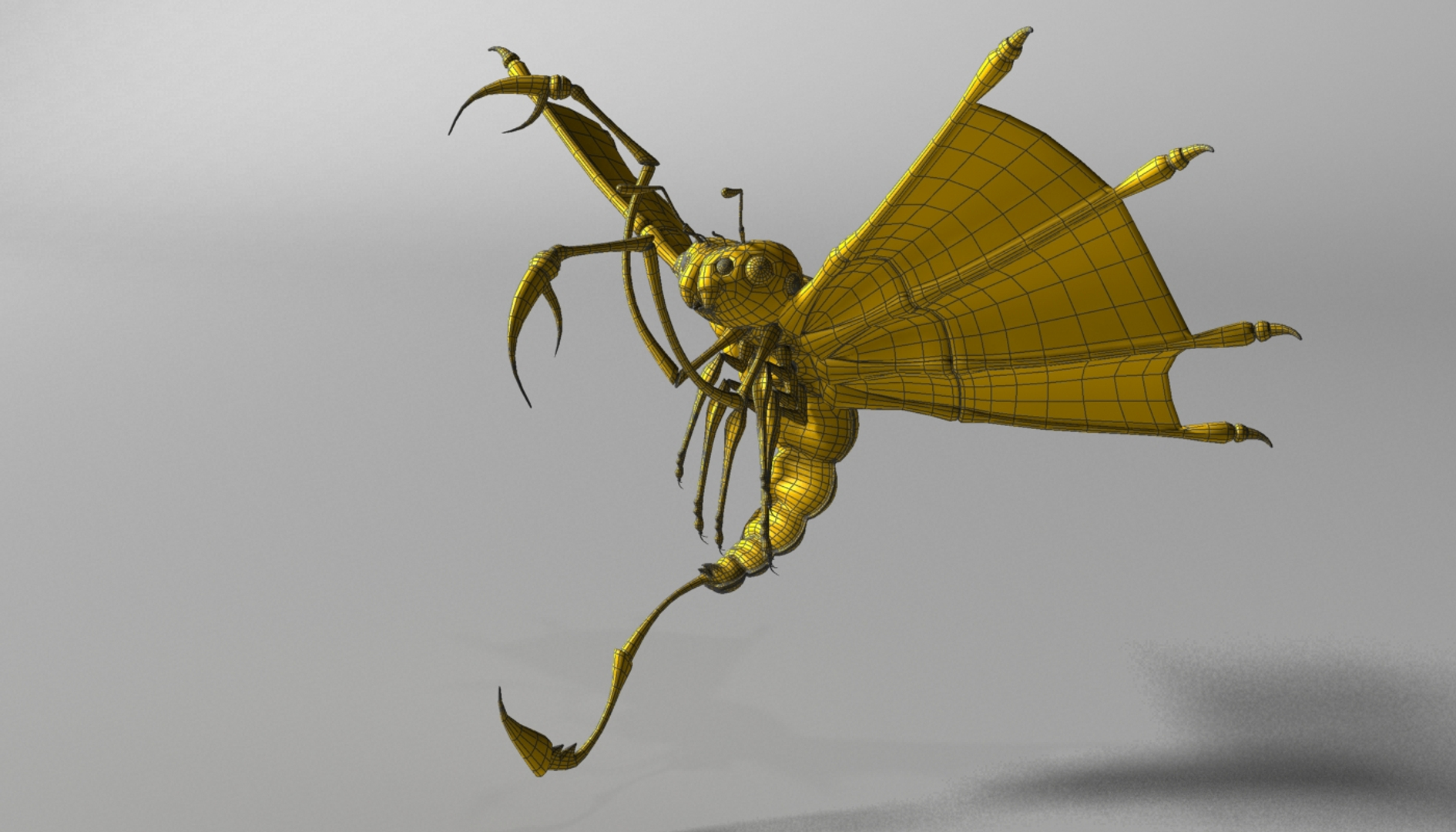 Flying Scorpion Rigged 3D Model - TurboSquid 1573411