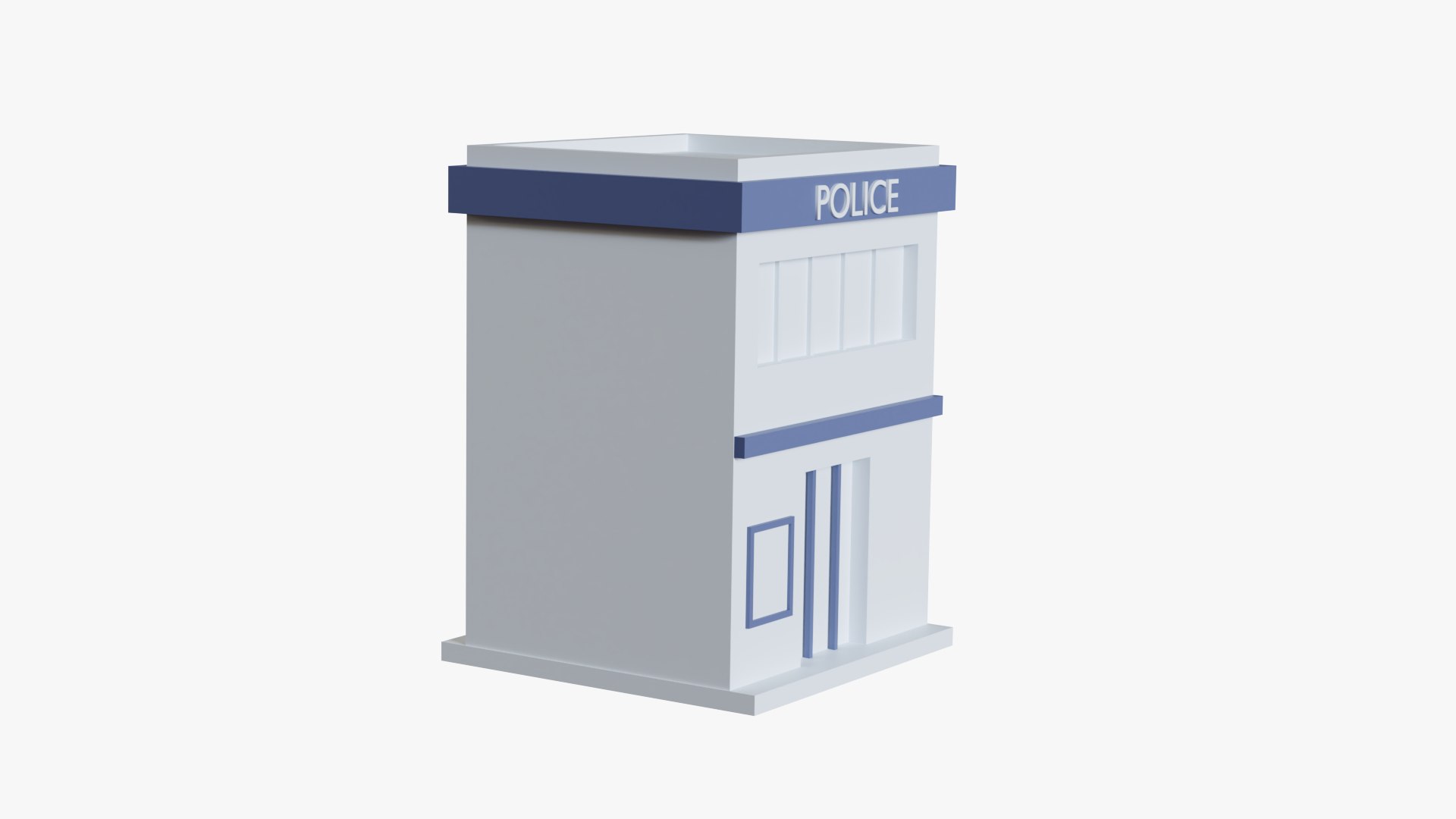 Isometric Police Station 3D - TurboSquid 2079324