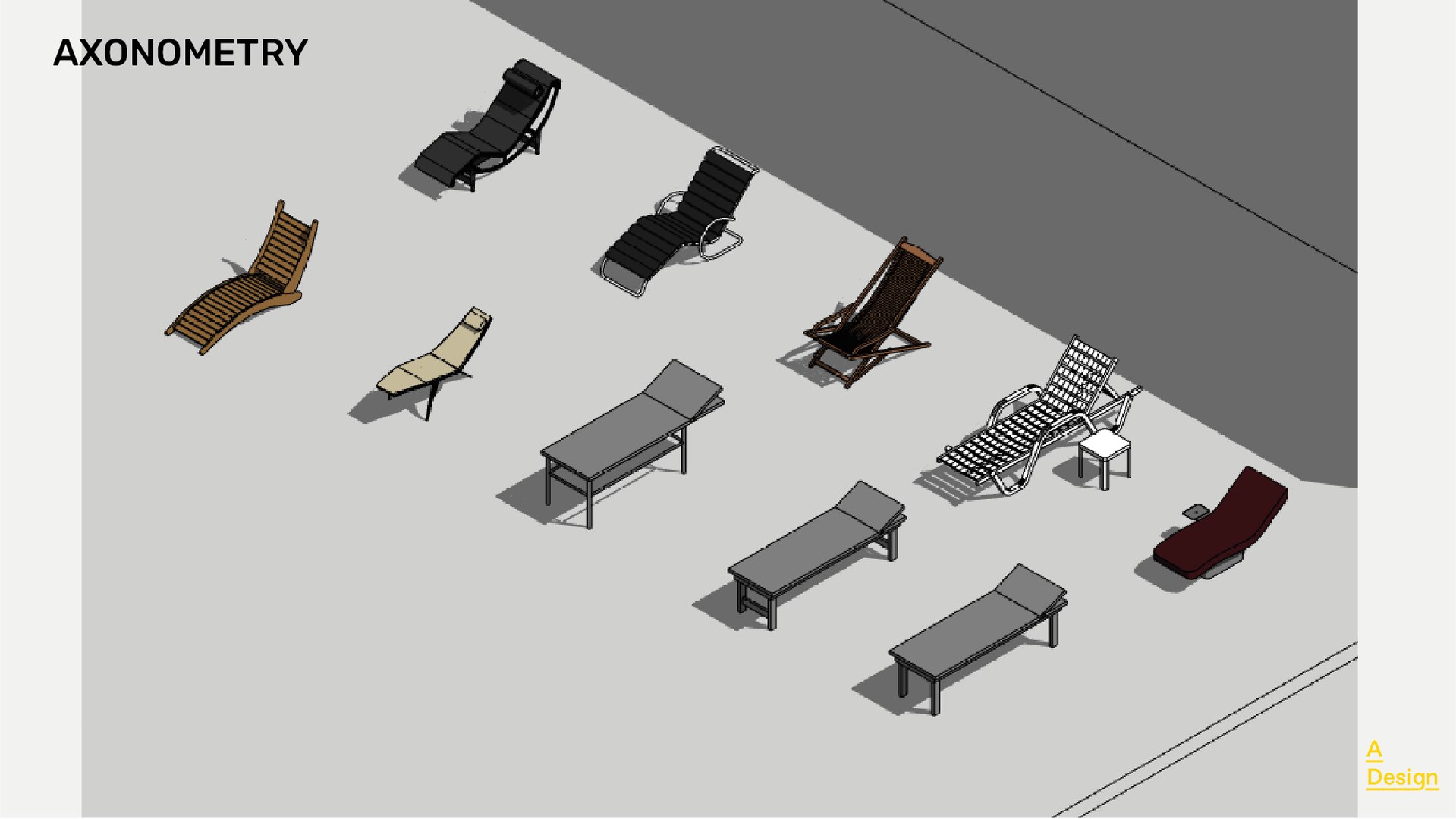 3D Sunbeds - Pack Of Revit Families - TurboSquid 2017235