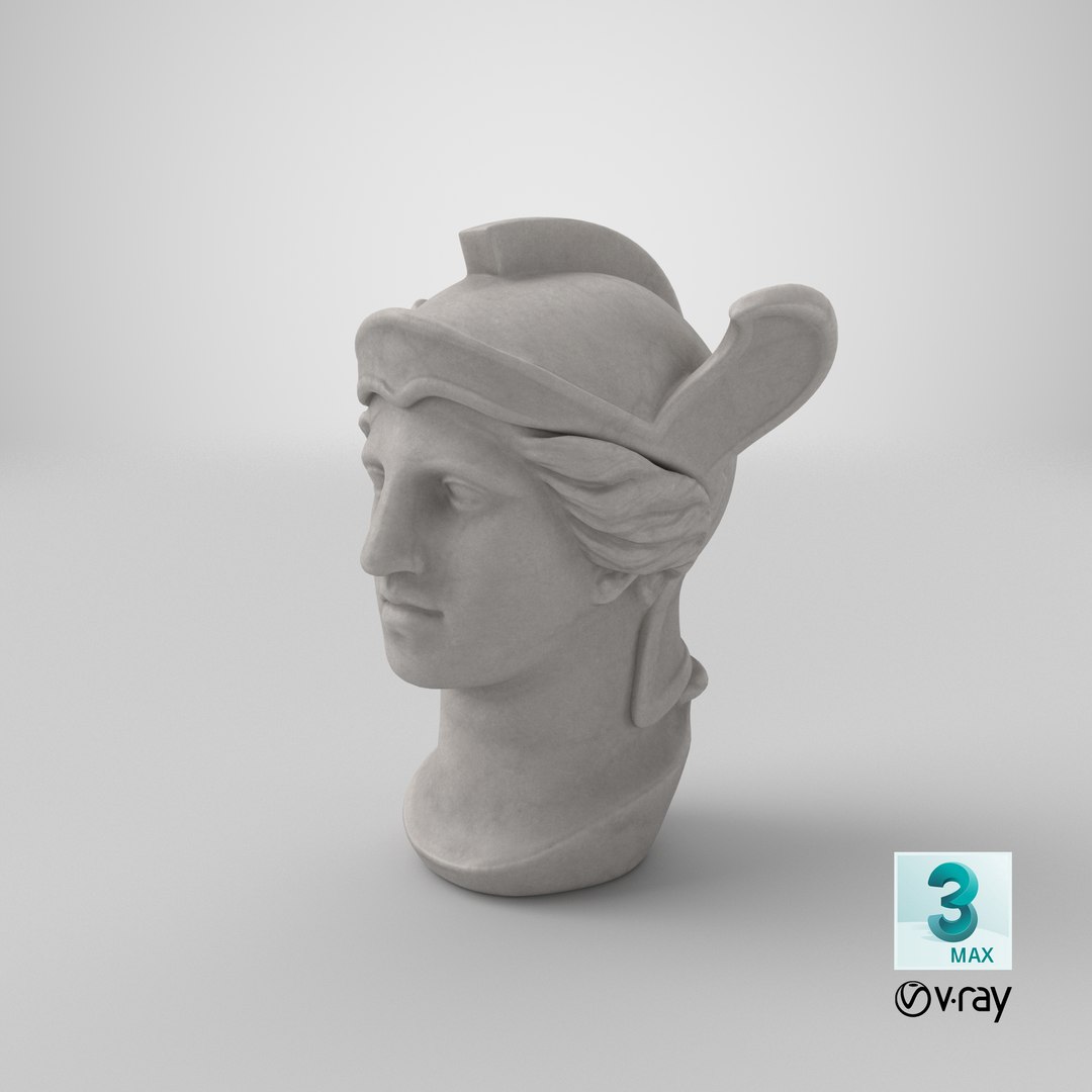 Athena Head Marble 3D Model - TurboSquid 2131778