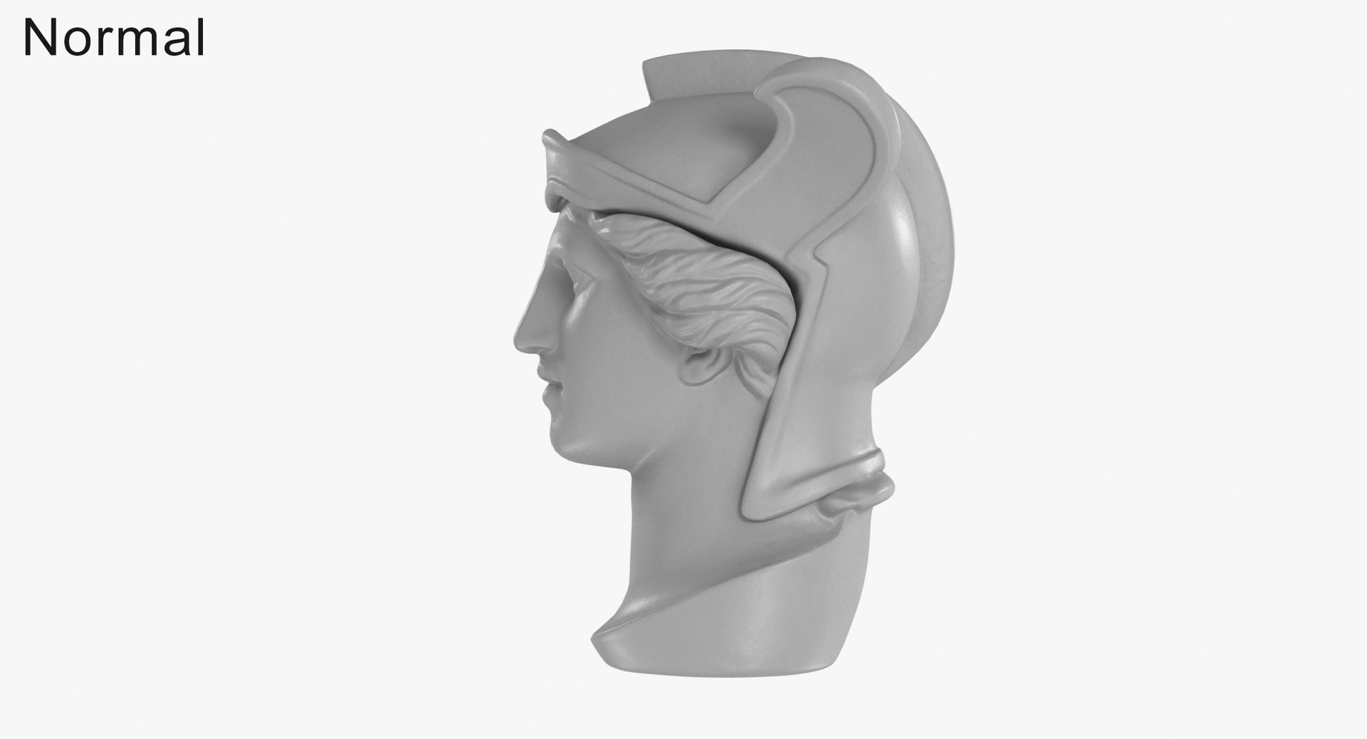 Athena Head Marble 3D Model - TurboSquid 2131778