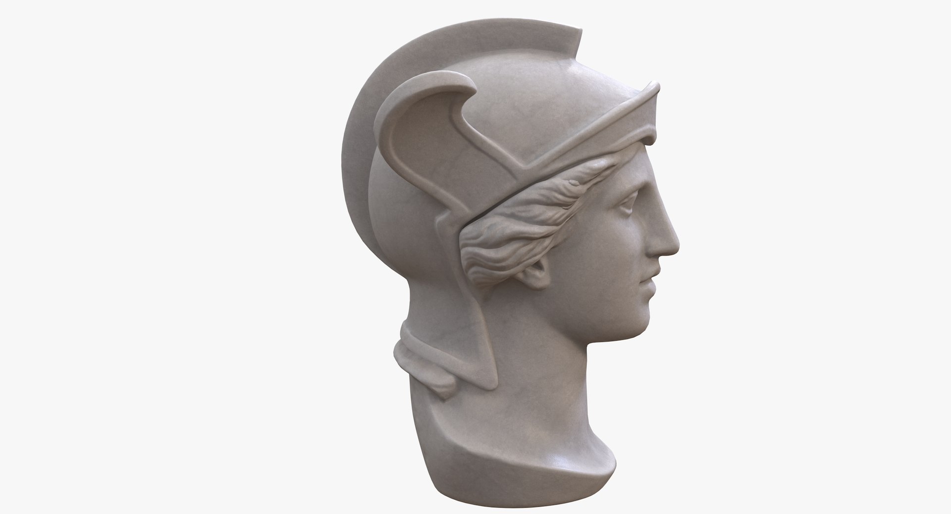Athena Head Marble 3D model - TurboSquid 2131778