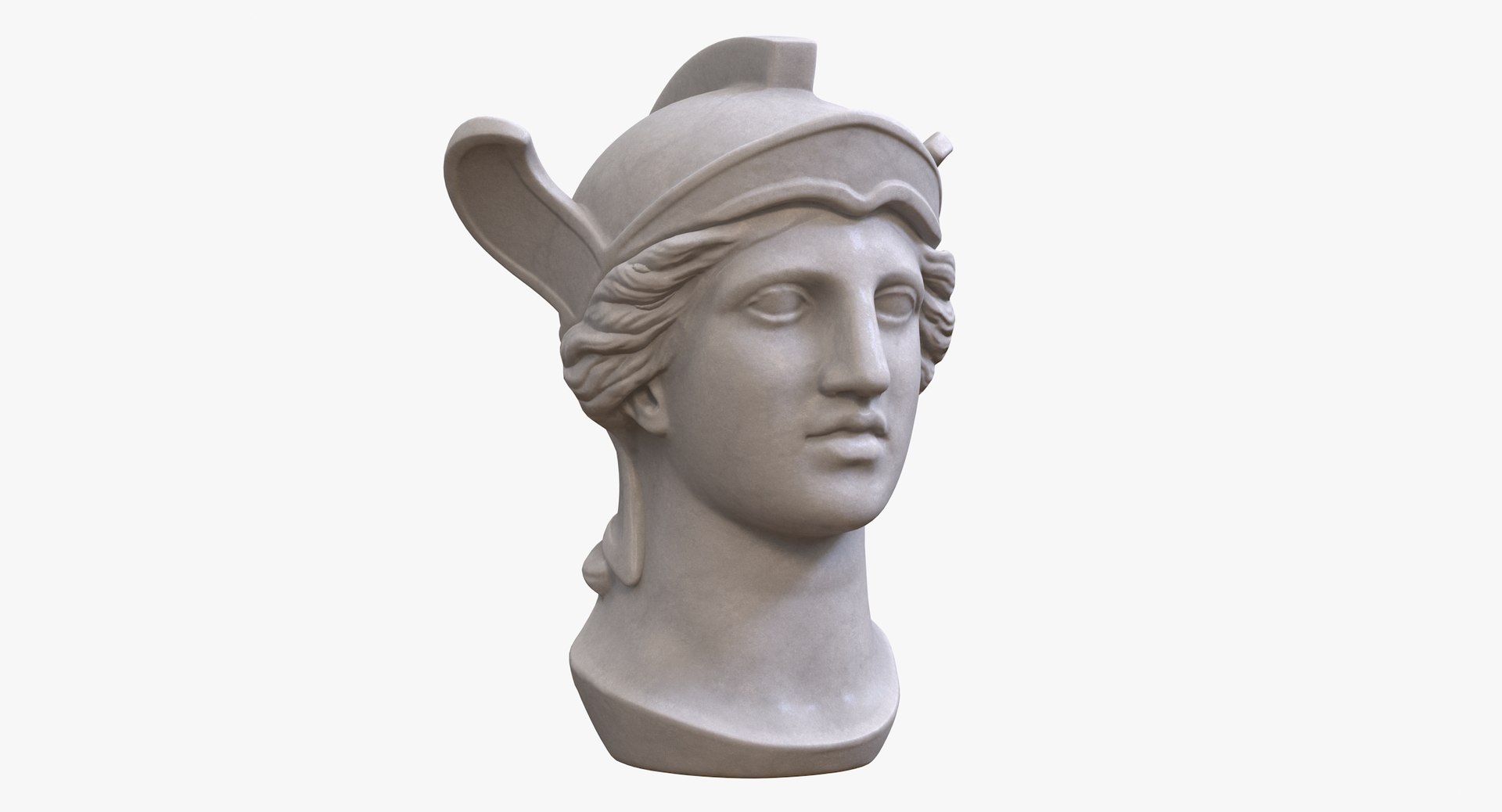 Athena Head Marble 3D model - TurboSquid 2131778