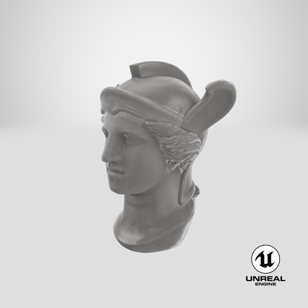 Athena Head Marble 3D Model - TurboSquid 2131778
