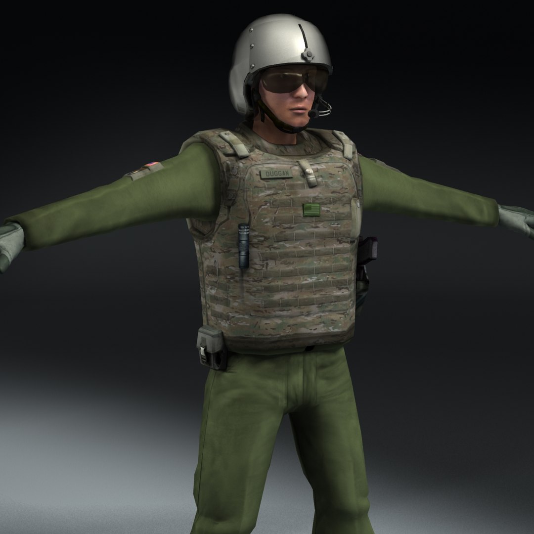 Helicopter Pilot 3d Max