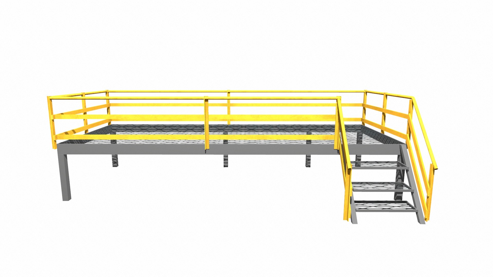 Metal Platform Structure 3D Model - TurboSquid 2326842