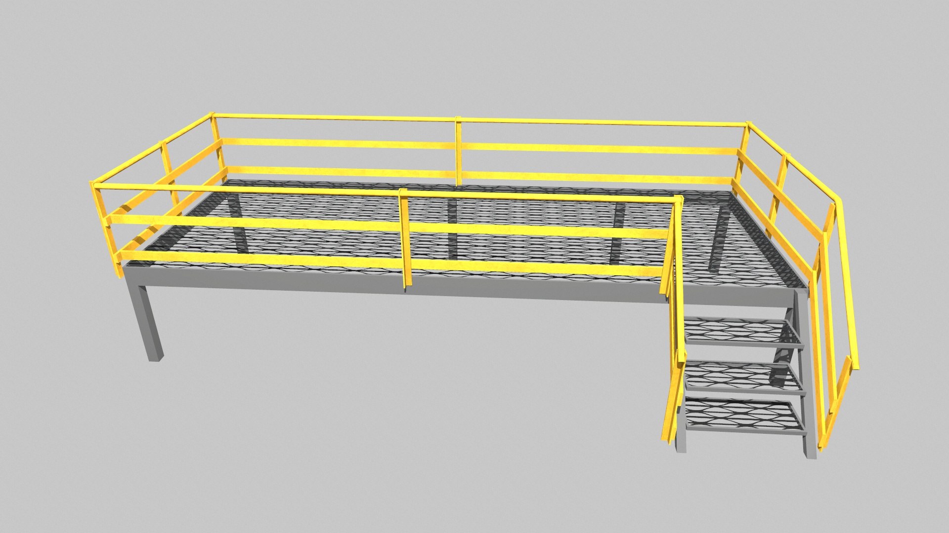 Metal Platform Structure 3D Model - TurboSquid 2326842