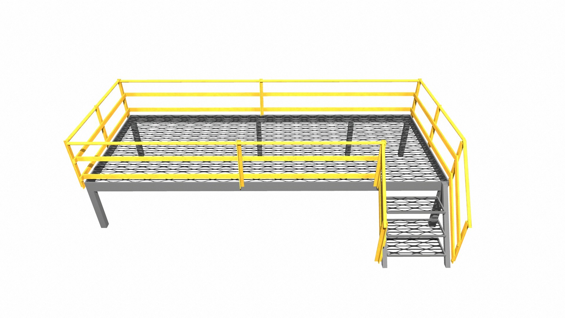 Metal Platform Structure 3D Model - TurboSquid 2326842