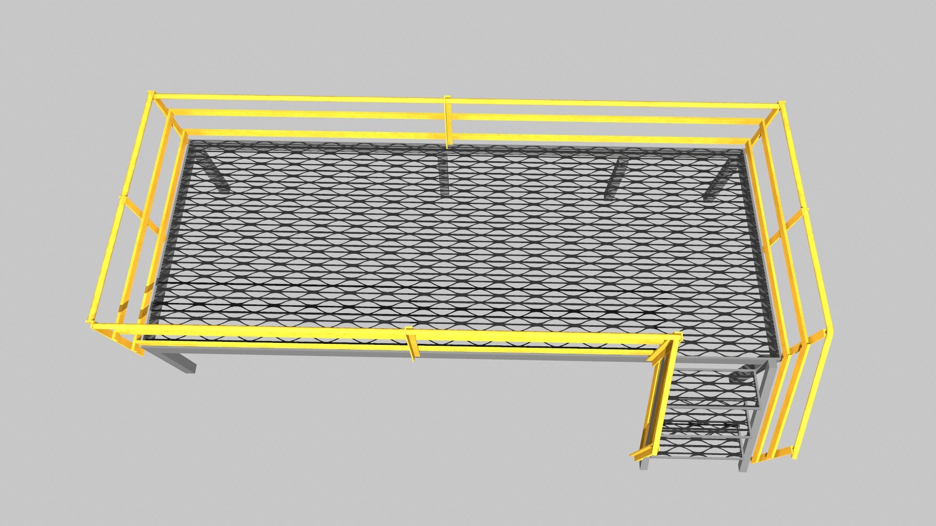 Metal Platform Structure 3D Model - TurboSquid 2326842
