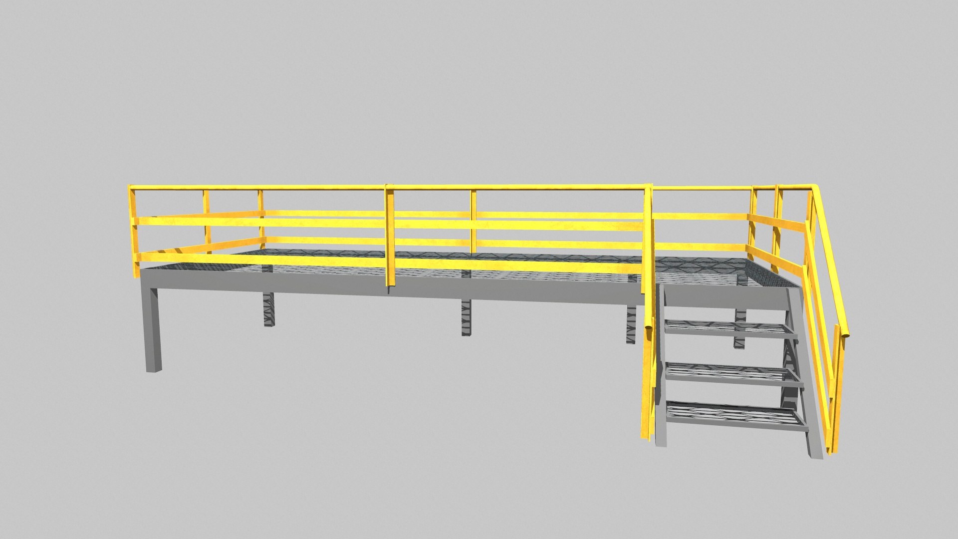 Metal Platform Structure 3D Model - TurboSquid 2326842