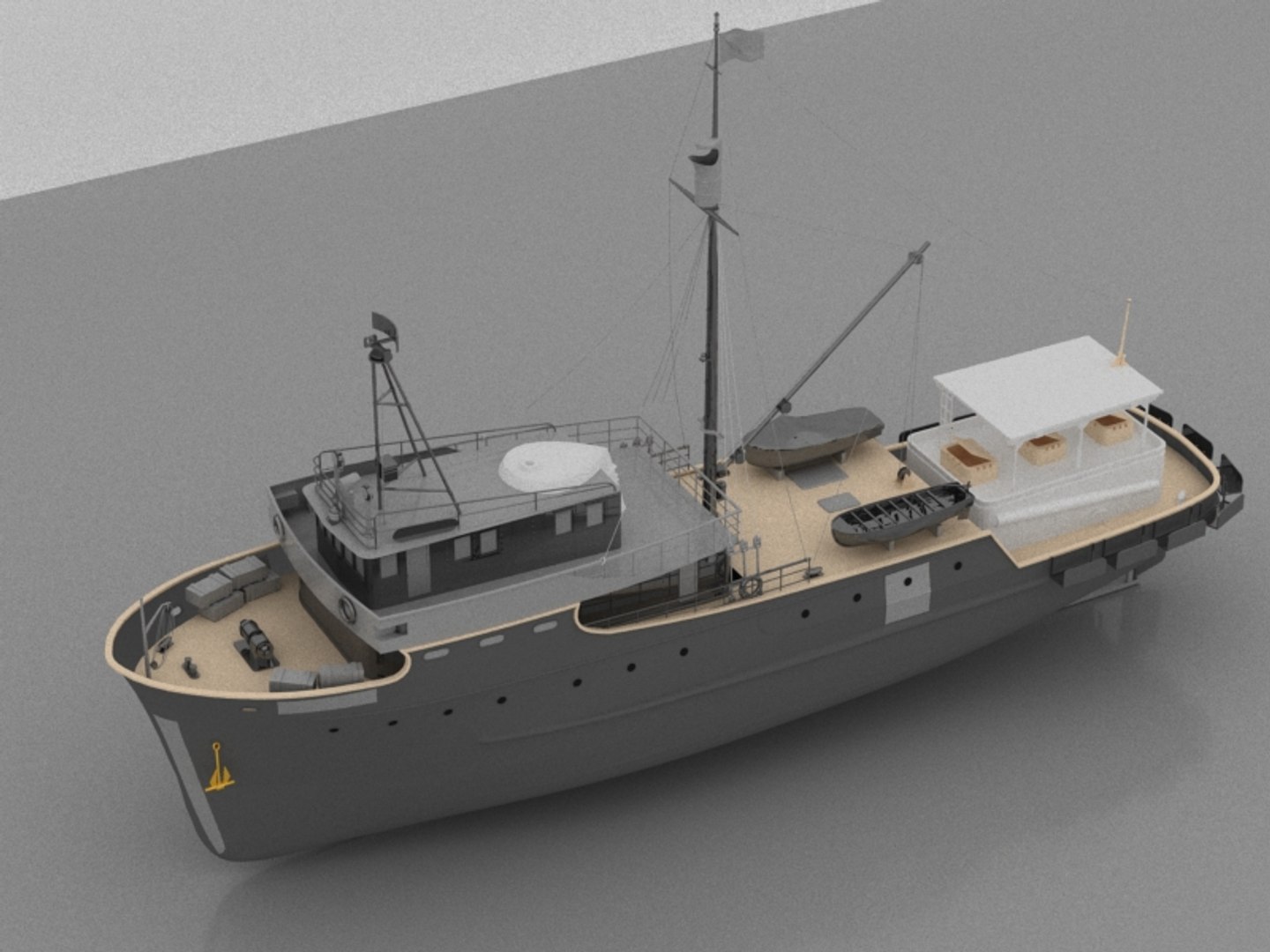 Ship Fish Model - TurboSquid 1607377