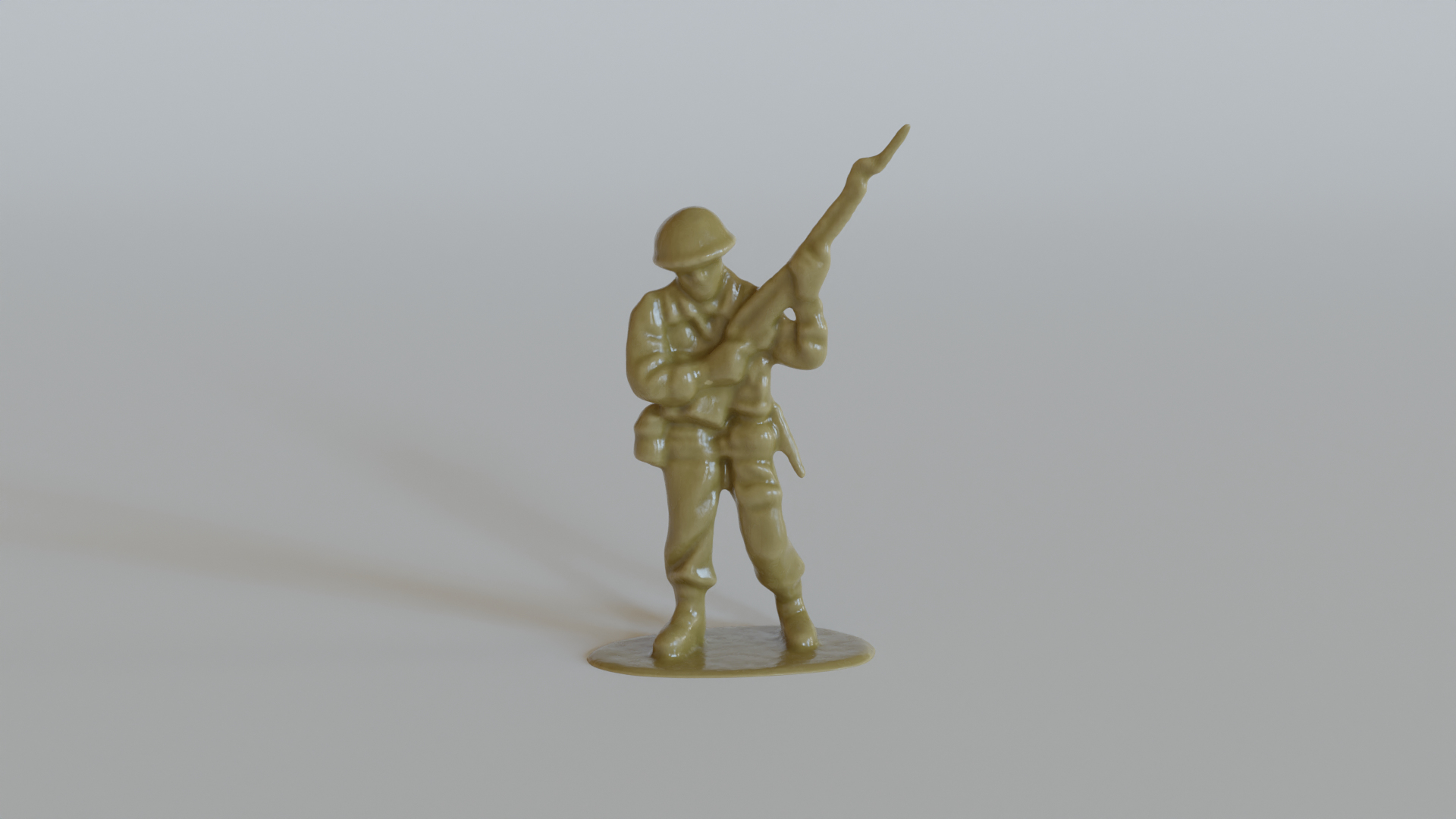 3D Beige Plastic Army Man Soldier Toy 01 - TurboSquid 2057469