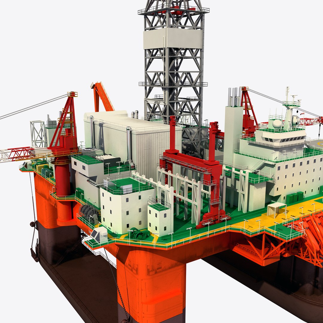 3d Model Oil Rig Platform 1