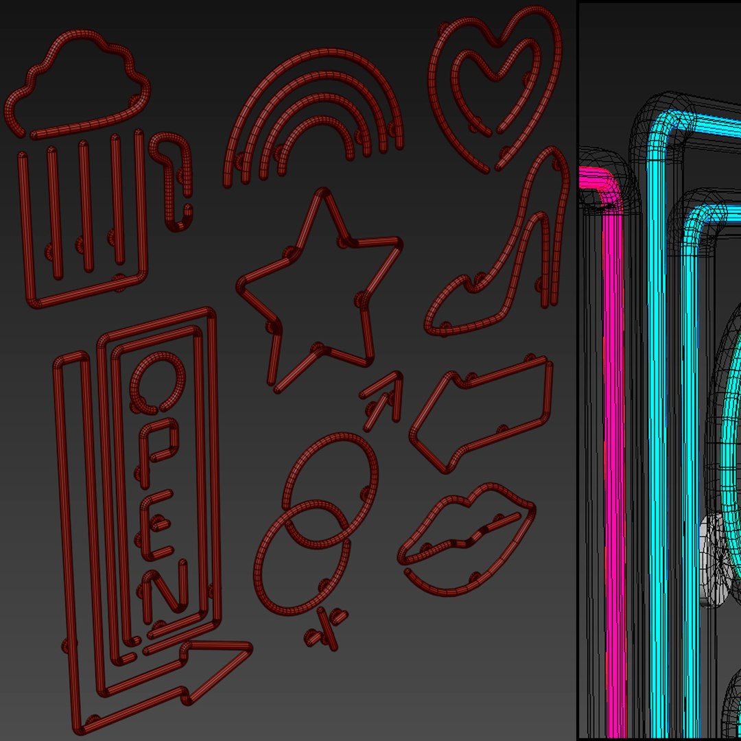 3D Light Modules Set 012 Model - TurboSquid 1422483