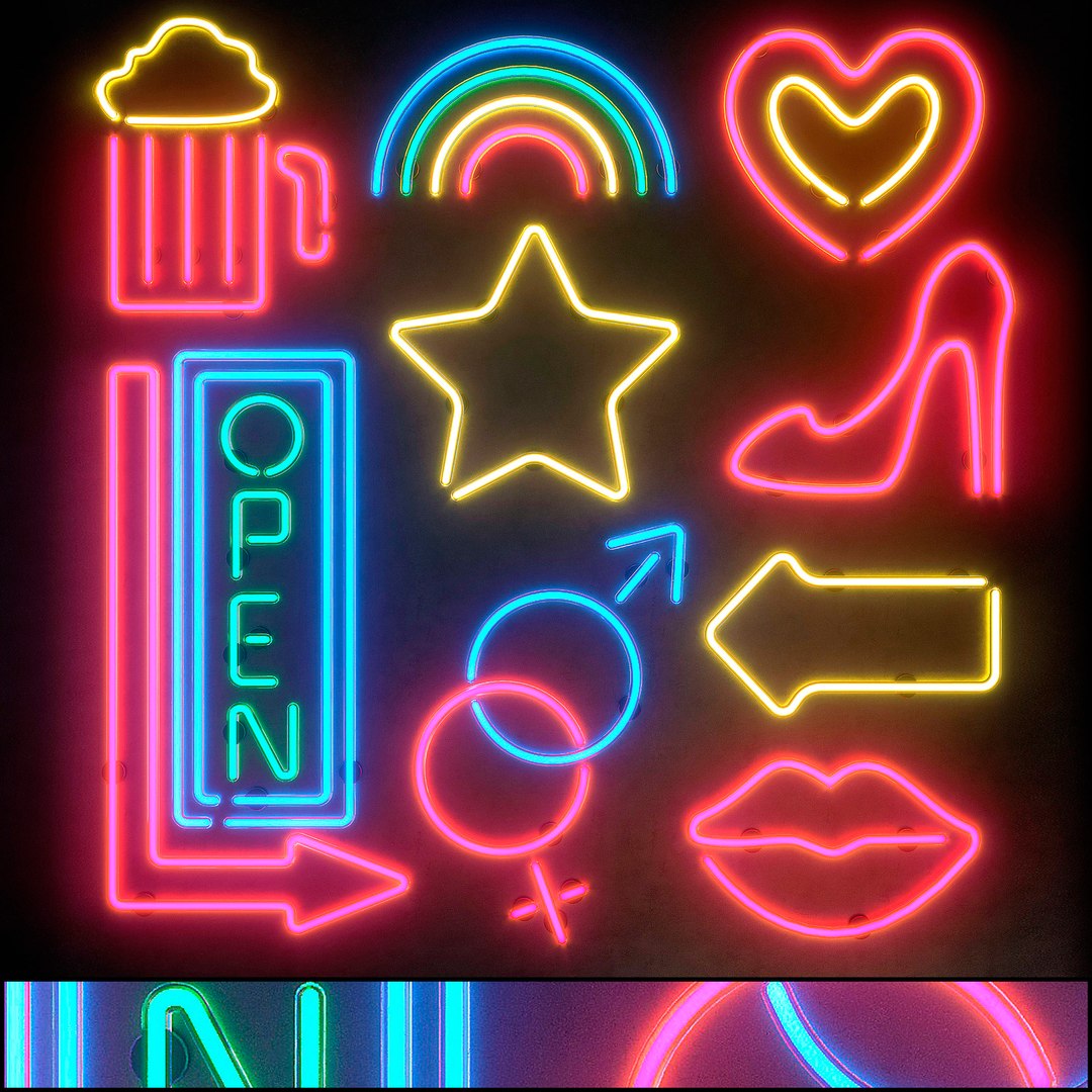 3D Light Modules Set 012 Model - TurboSquid 1422483