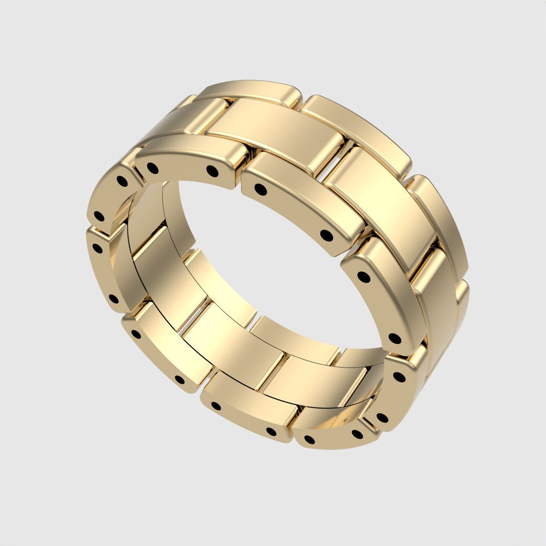 3D Bold Modular Link Band JDBCo Model - TurboSquid 2345790