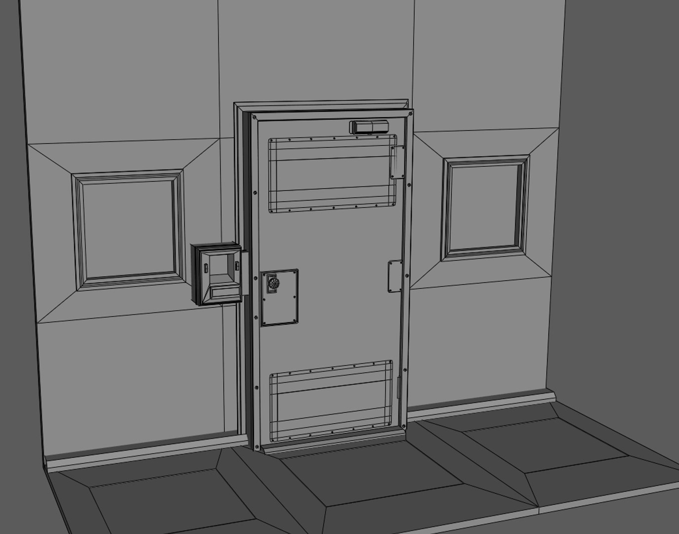 3D Door Security Model - TurboSquid 1194042