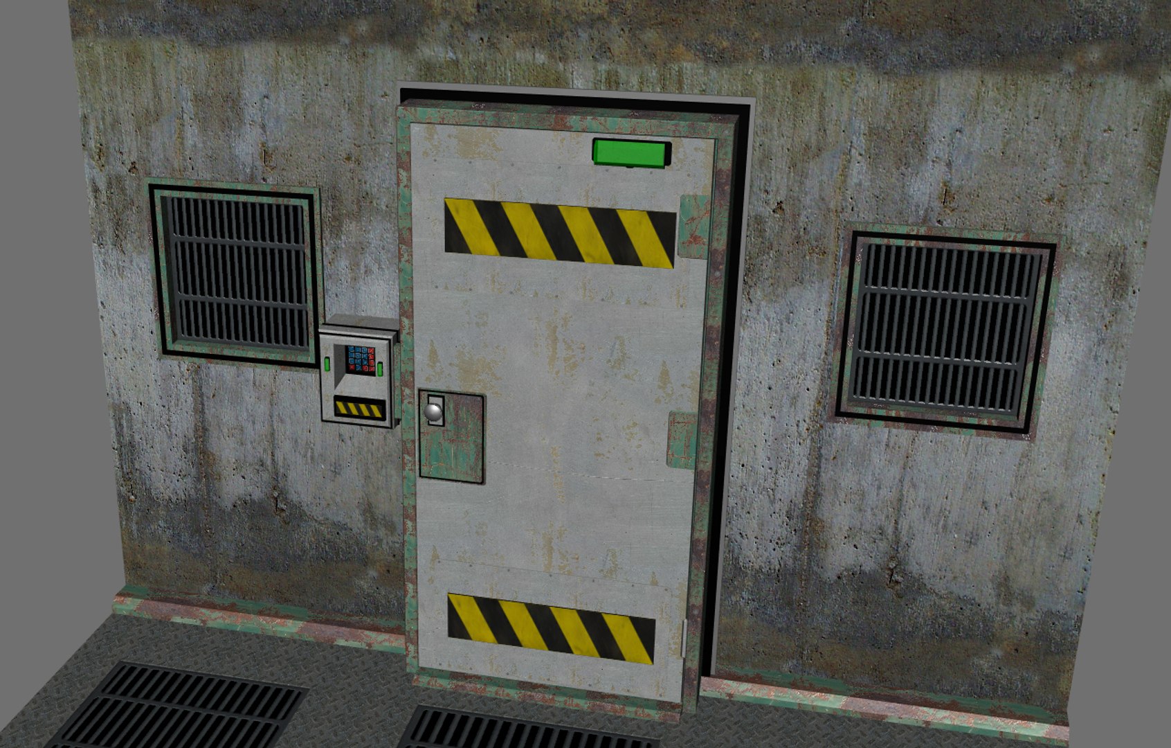 3D Door Security Model - TurboSquid 1194042
