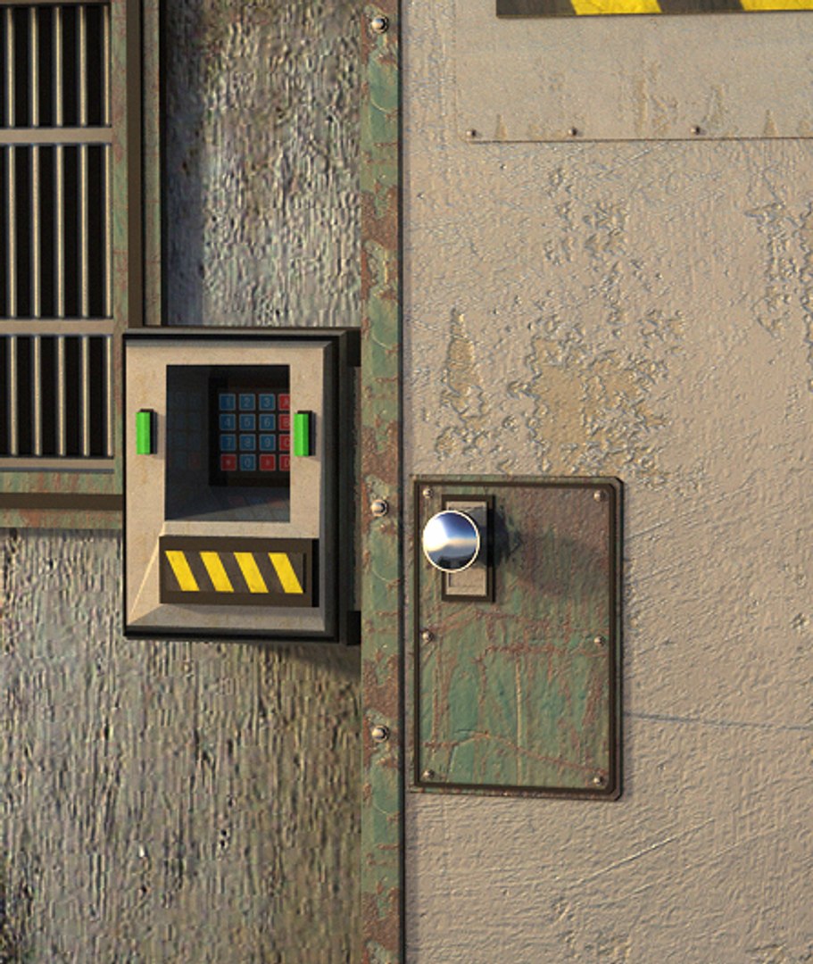 3D Door Security Model - TurboSquid 1194042