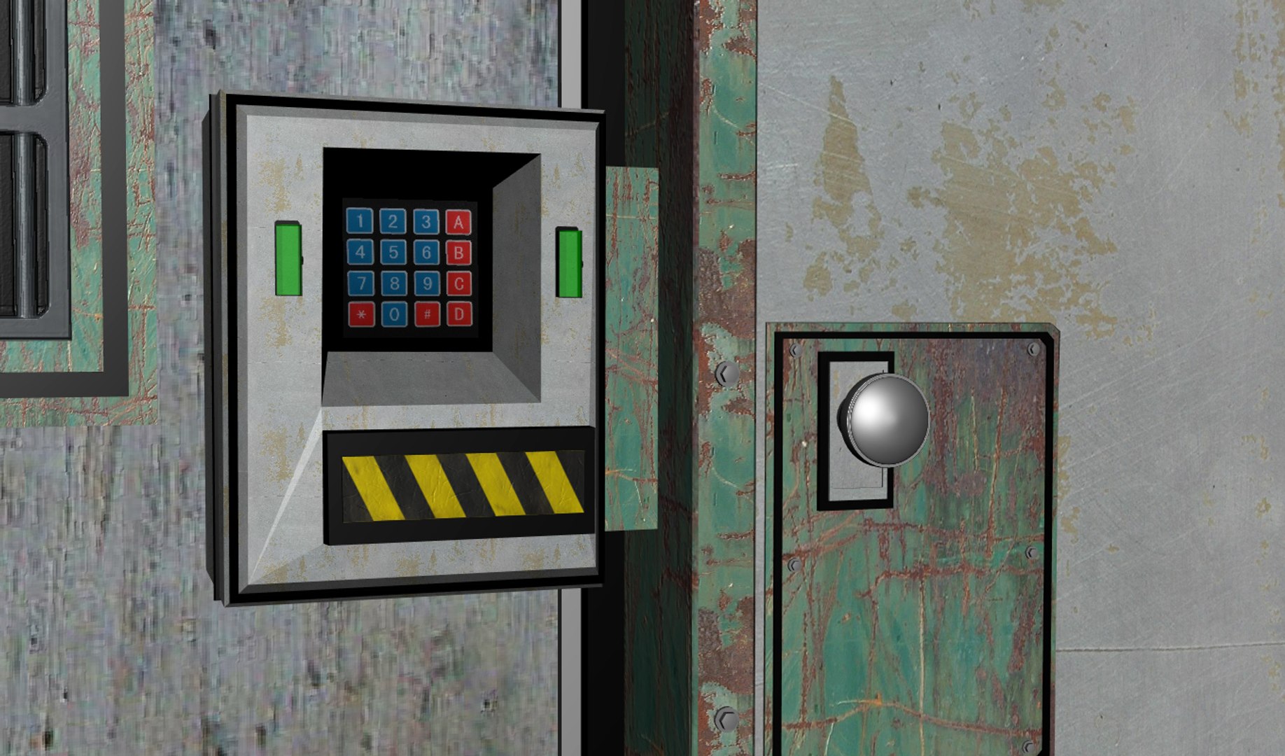 3D Door Security Model - TurboSquid 1194042