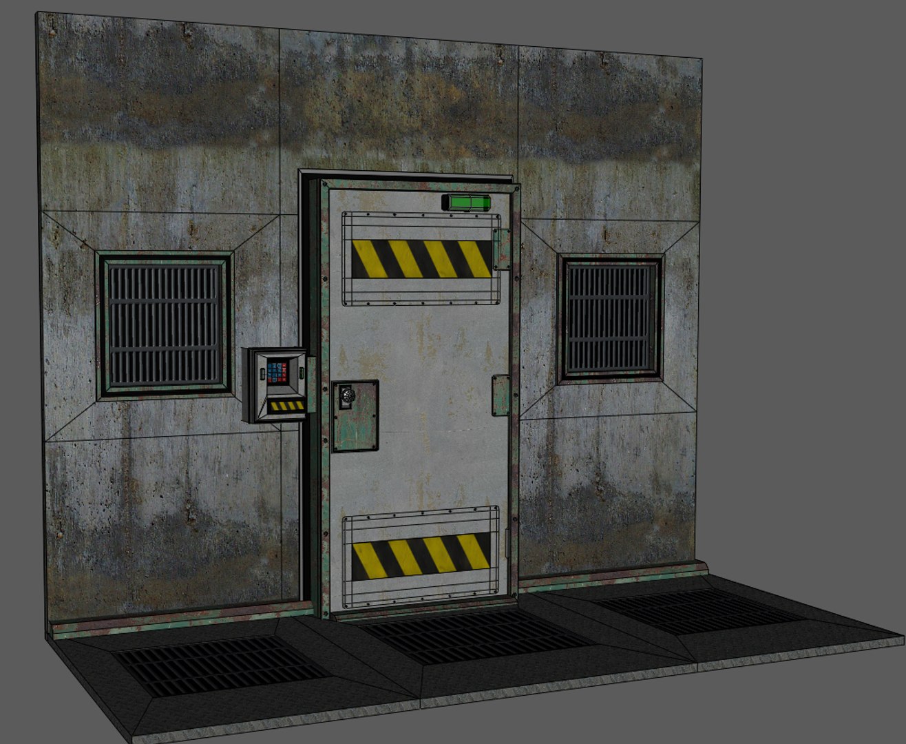 3D Door Security Model - TurboSquid 1194042