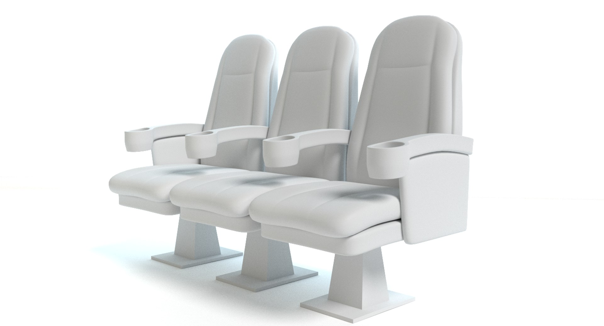 3d Model Movie Theater Seats