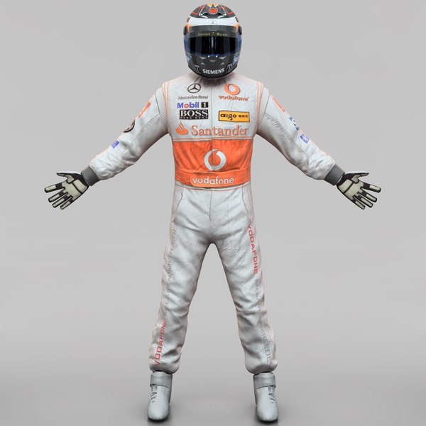 racing driver mercedes 3d 3ds