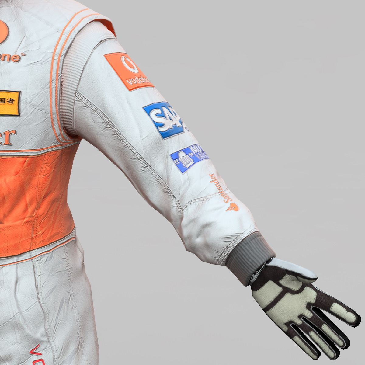 racing driver mercedes 3d 3ds