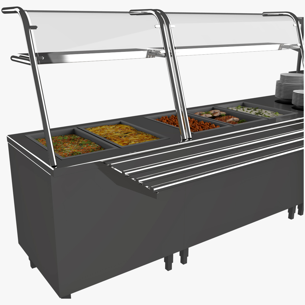 3d restaurant bain marie