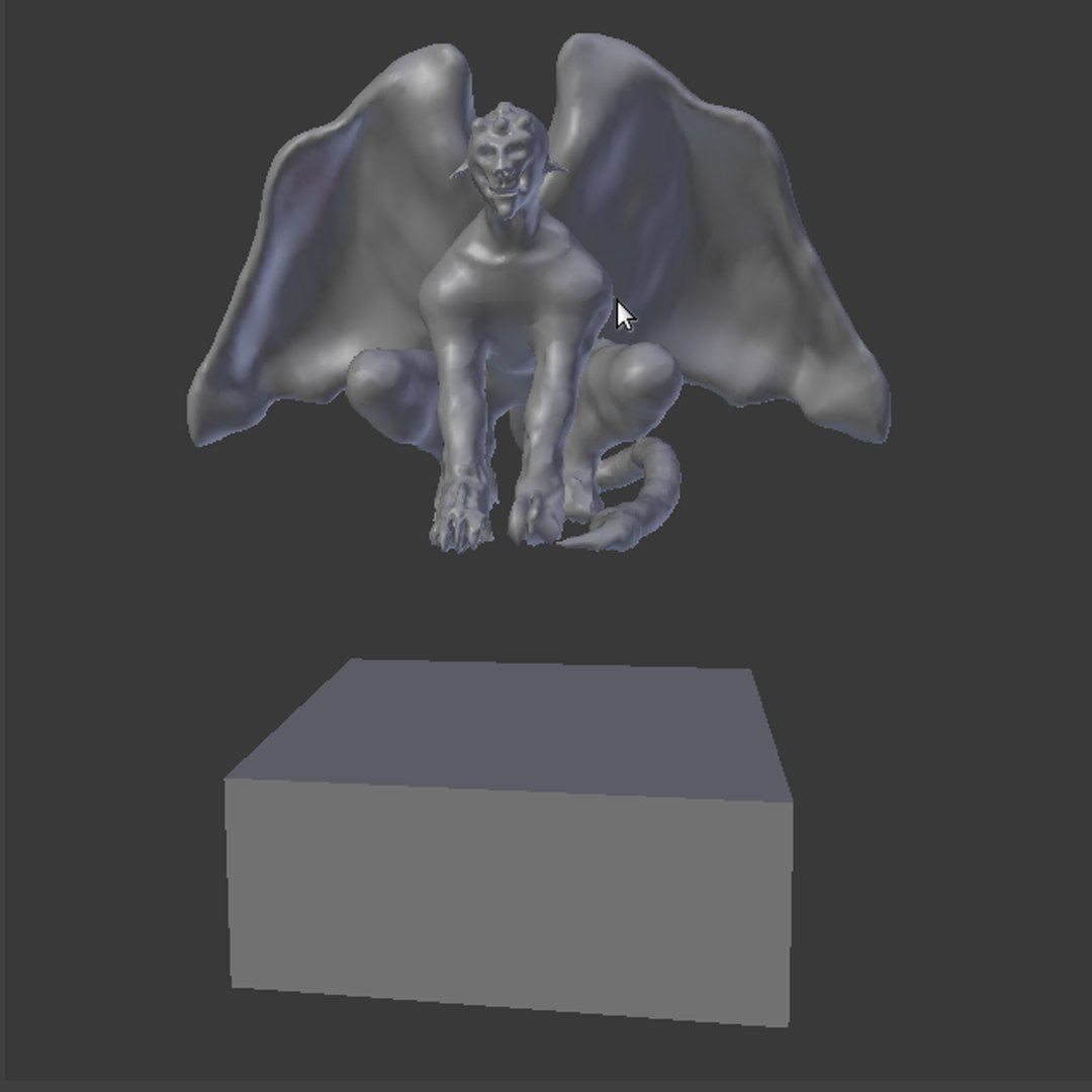 3D Model Gargoyle Deteriorated - TurboSquid 1540789