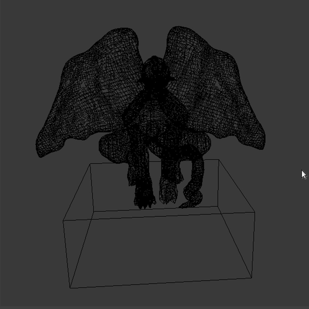 3D Model Gargoyle Deteriorated - TurboSquid 1540789