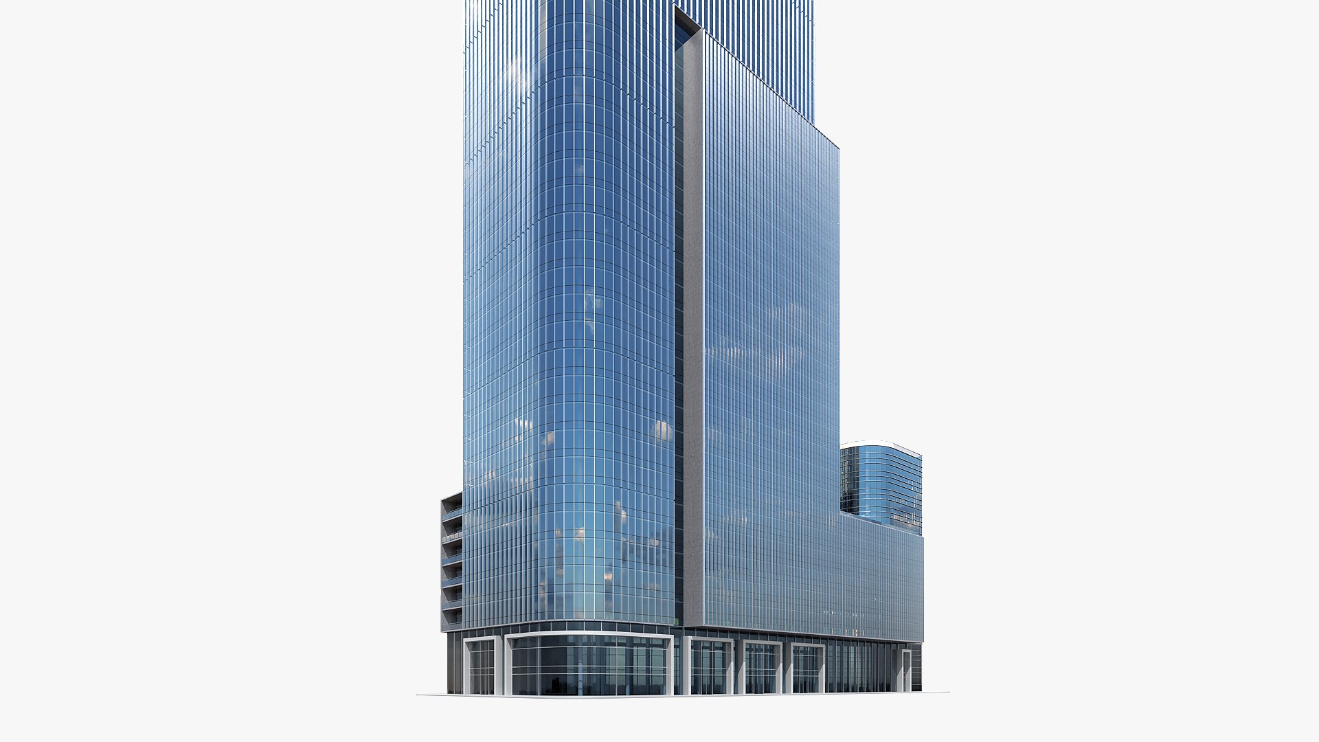 3D Office Tower Model - TurboSquid 1720232