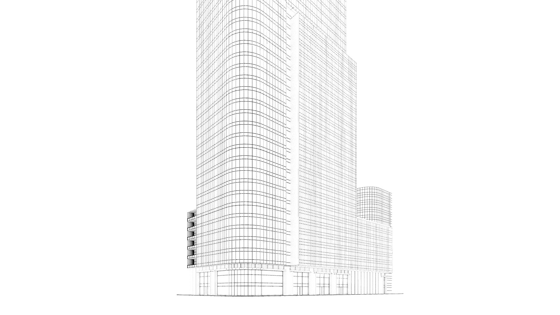 3D Office Tower Model - TurboSquid 1720232