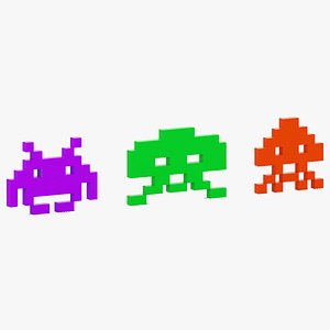 Space Invaders STL Models for Download | TurboSquid