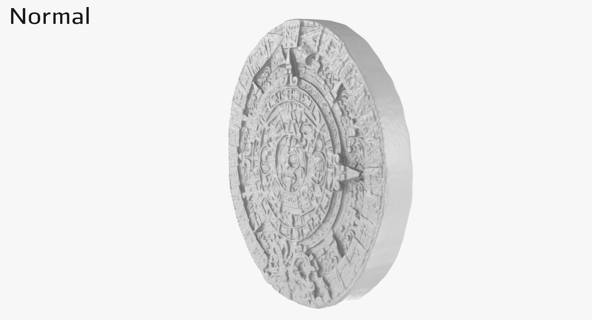 3D Aztec Sun Stone Marble Model - TurboSquid 1856657