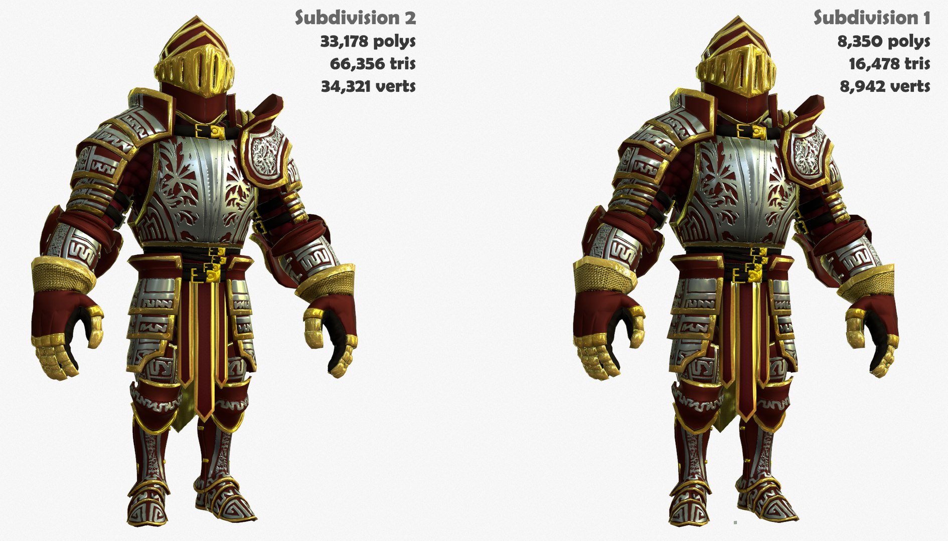 3d Model Knight Series