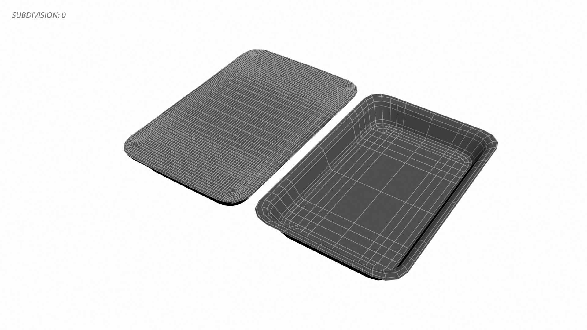 Plastic Wrap Tray 3D Model - TurboSquid 2163890