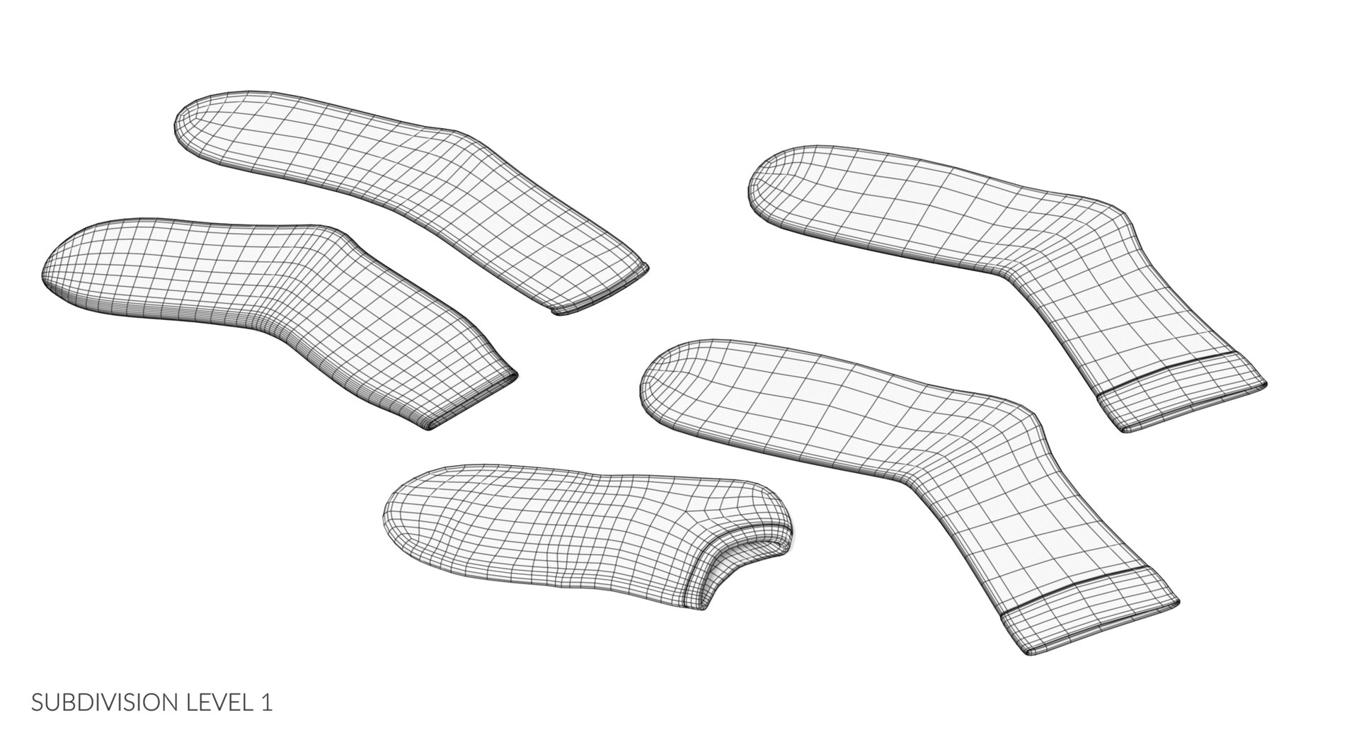 3D Socks Set - TurboSquid 1416172