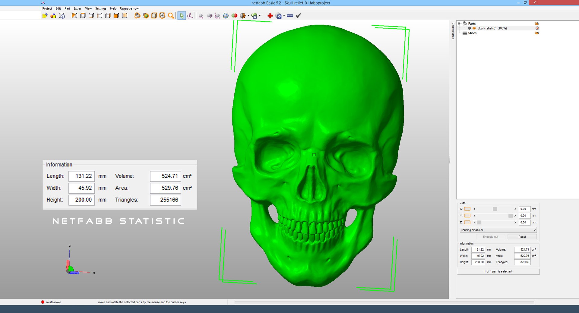 human skull relief 3d model