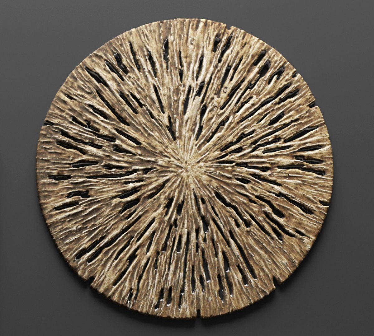 rotten wood wall art 3d max